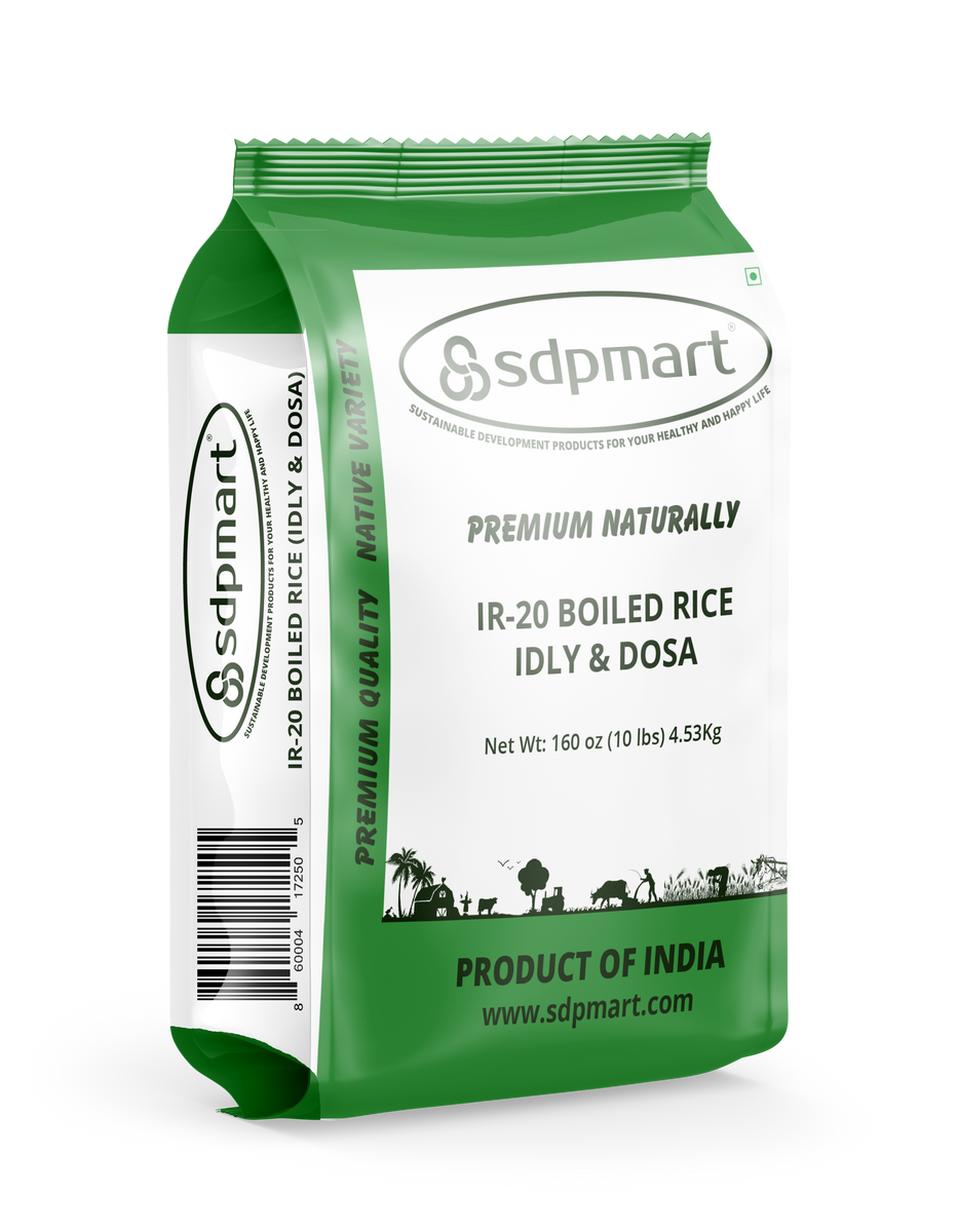 SDPMART PREMIUM BOILED IR20 IDLY RICE - 10 LBS – GNGOHIO